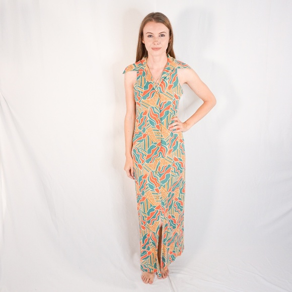 John Kloss | Dresses | John Kloss For Cira Vintage Floral Bird Print ...